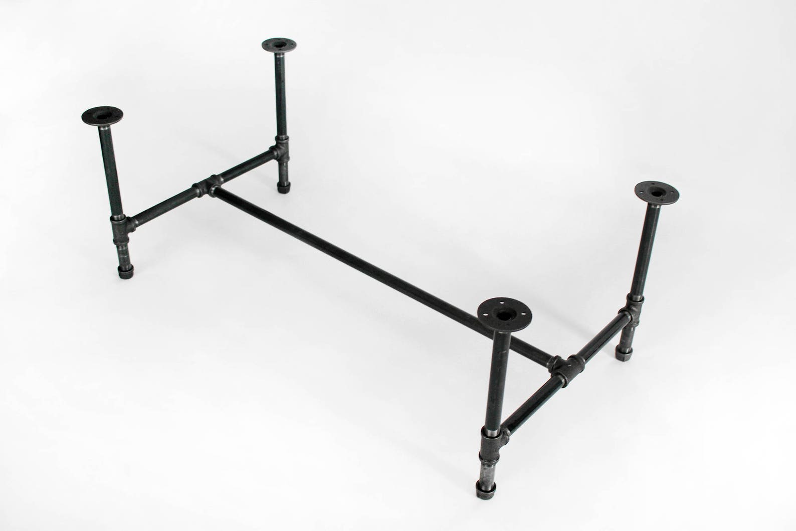 Black Pipe Table Base 3/4 Coffee Table Legs DIY Stand | Etsy