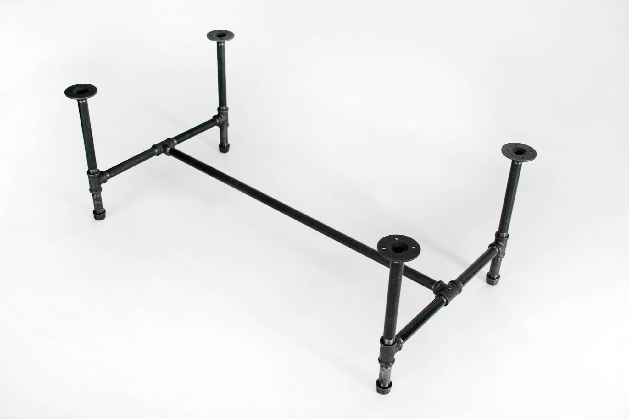 Black Pipe Table Base 3/4 Coffee Table Legs DIY Stand | Etsy