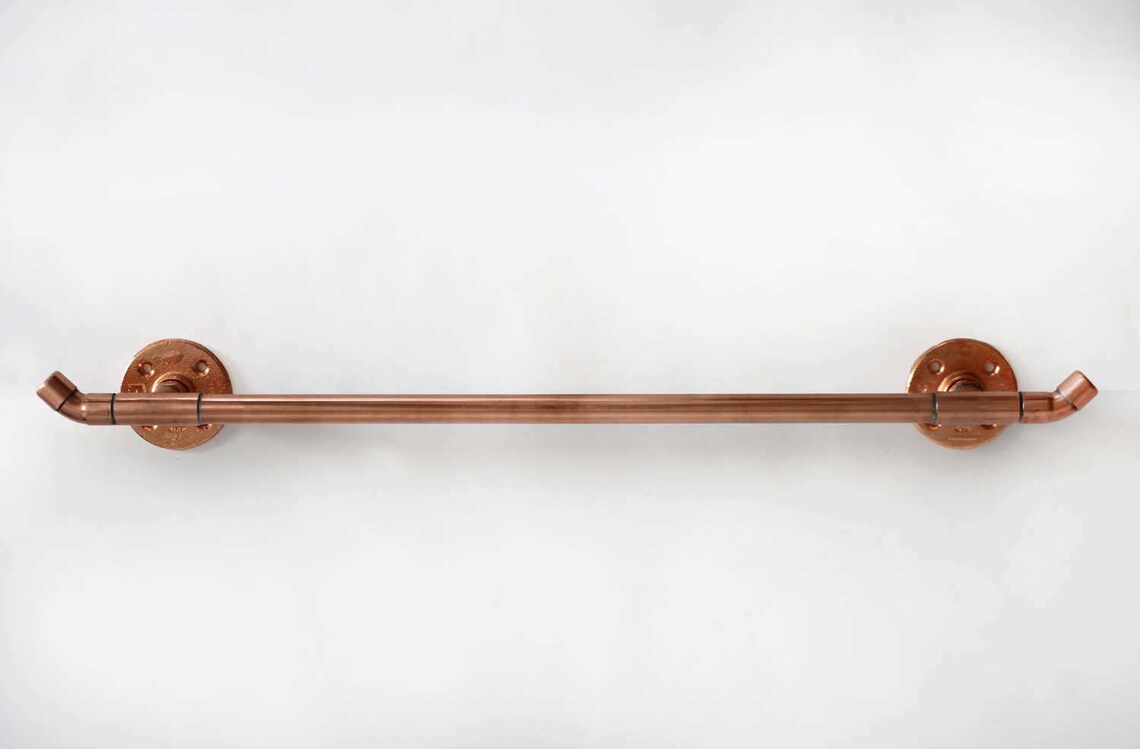 Polished Copper Towel Rack. Bathroom Accessory. Full Size - Etsy