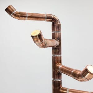 Copper Pipe Coat Rack, Free Standing, Coat Tree Crafted With Extra ...