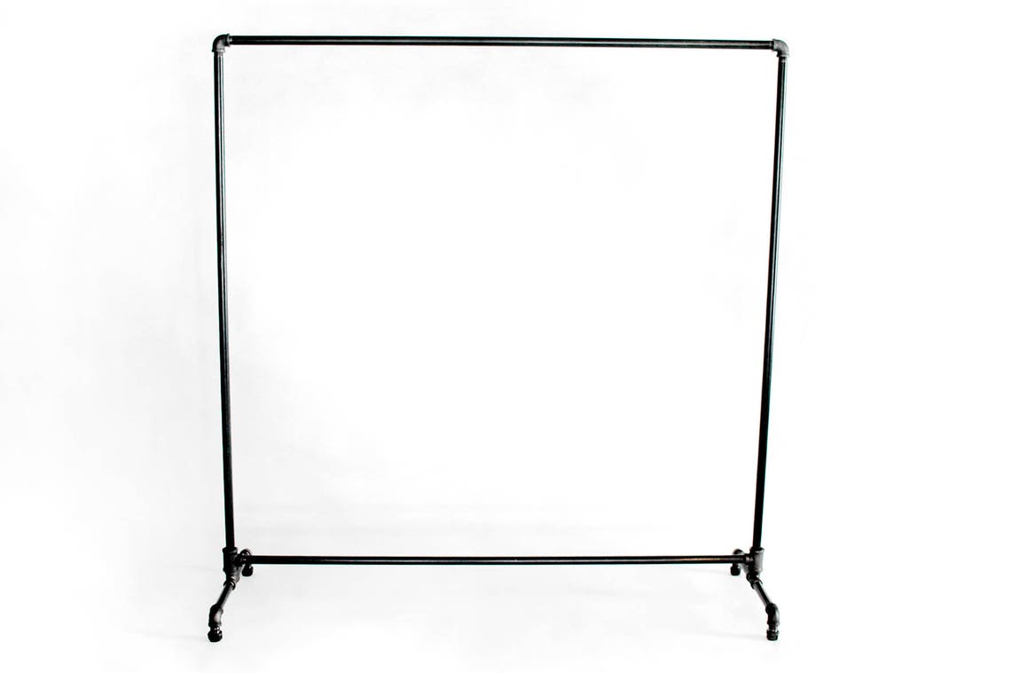 Black Iron Pipe Clothing Rack Customizable Industrial Clothes - Etsy