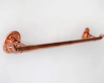 Copper Towel Rack - Etsy