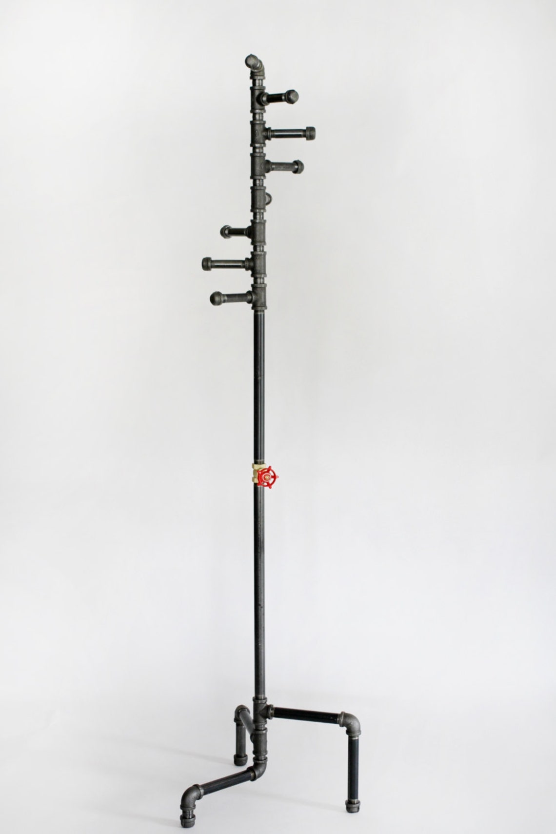 Black Pipe Coat Rack Industrial Style Free Standing Metal - Etsy