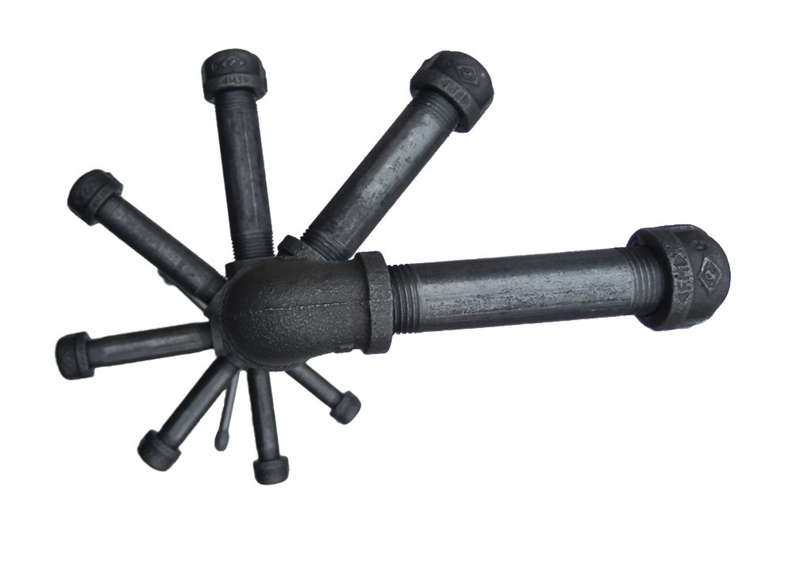 Black Pipe Coat Rack Industrial Style Free Standing Metal - Etsy