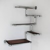 Black Pipe Coat Rack Industrial Style Free Standing Metal Spiral Coat ...