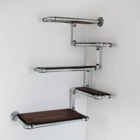 Black Pipe Coat Rack Industrial Style Free Standing Metal Spiral Coat ...