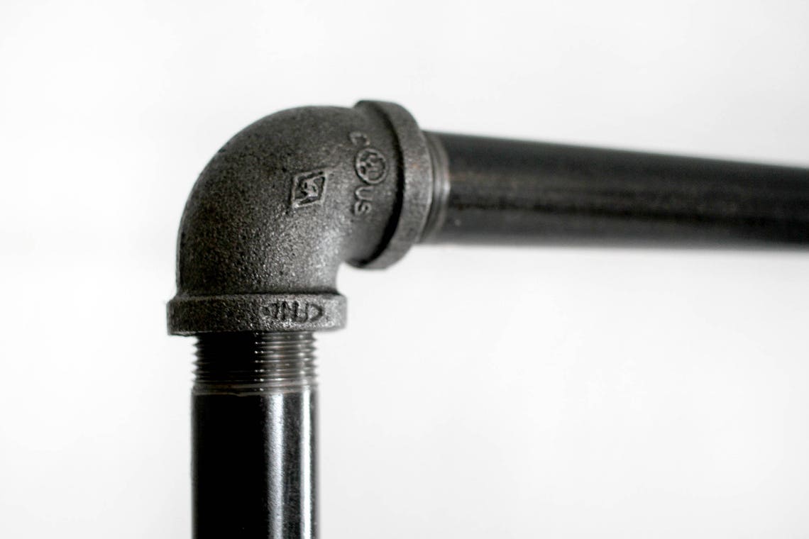 Black Iron Pipe Clothing Rack Customizable Industrial Clothes - Etsy