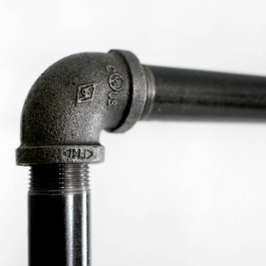 Black Iron Pipe Clothing Rack Customizable Industrial Clothes Garment ...