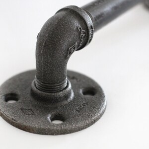 Multifunctional Black Iron Pipe Handle. 7", 9", 12", 15" Available ...