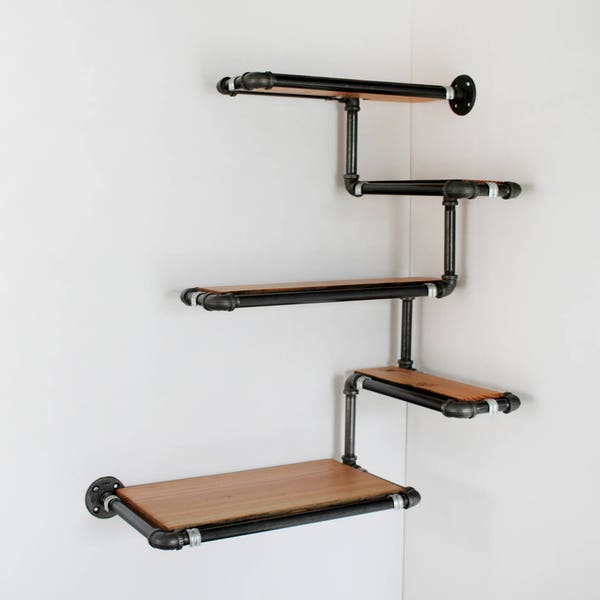 Black Pipe Shelf - Etsy