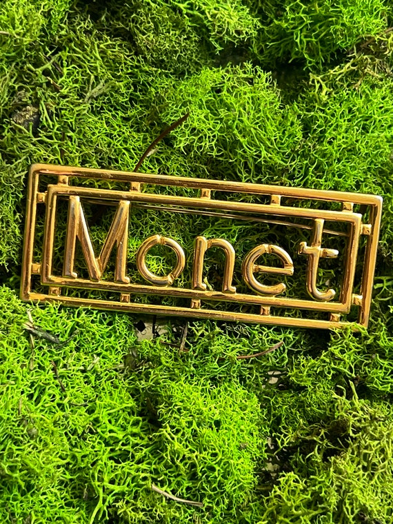 Vintage large monet pin - Gem
