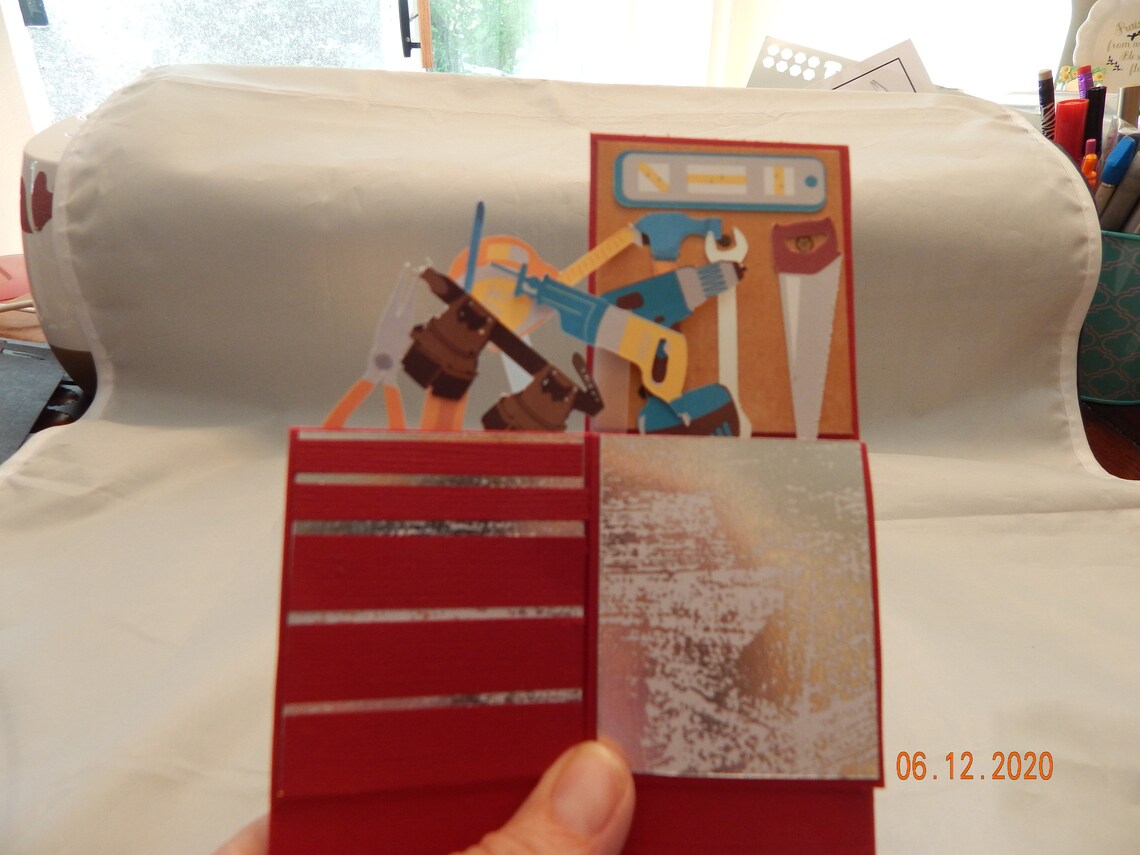 Tool Box 3D Pop up Box Card - Etsy