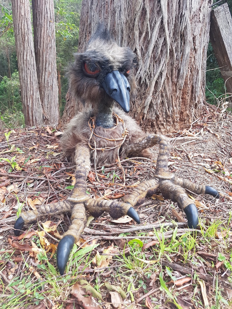 Ned the Cranky Australian Emu. Ooak Handmade Posable Art Doll. Gothic ...