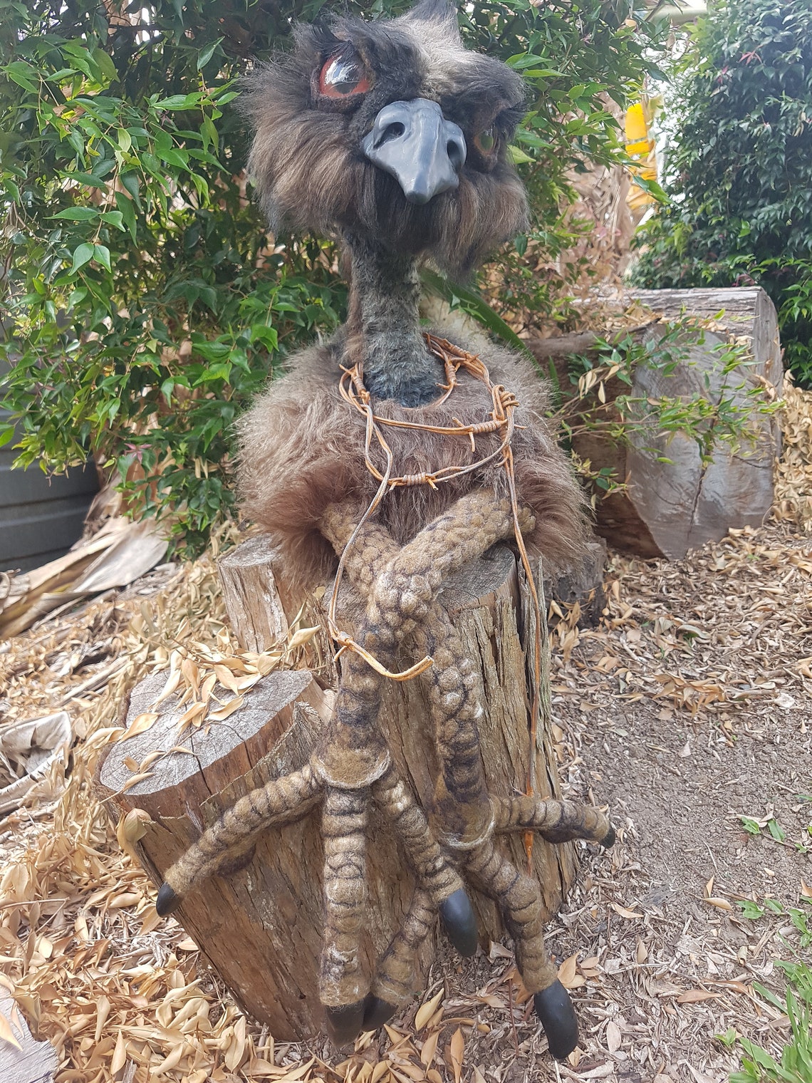 Ned the Cranky Australian Emu. Ooak Handmade Posable Art Doll. Gothic ...