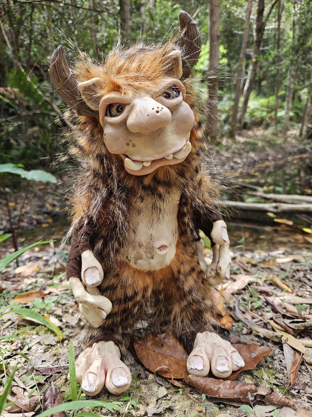 Louie is a Handmade Poseable OOAK Troll Forest Monster Fantasy Creature ...