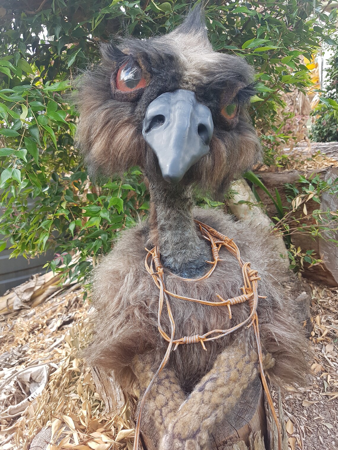 Ned the Cranky Australian Emu. Ooak Handmade Posable Art Doll. Gothic ...