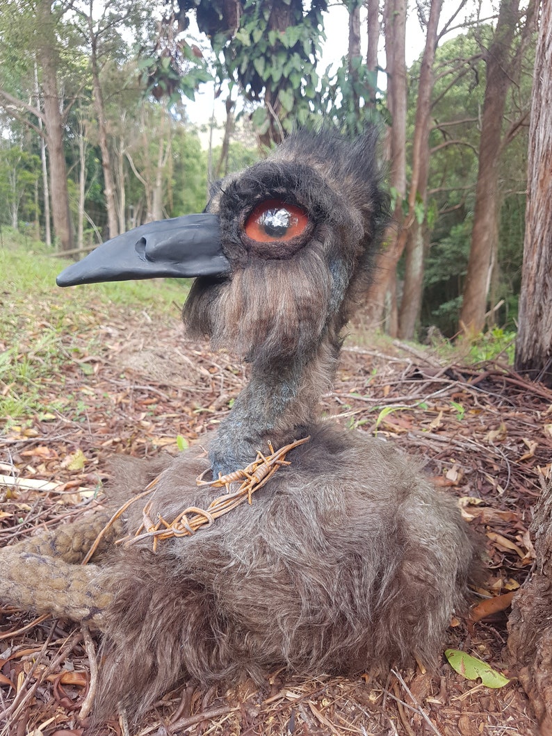 Ned the Cranky Australian Emu. Ooak Handmade Posable Art Doll. Gothic ...