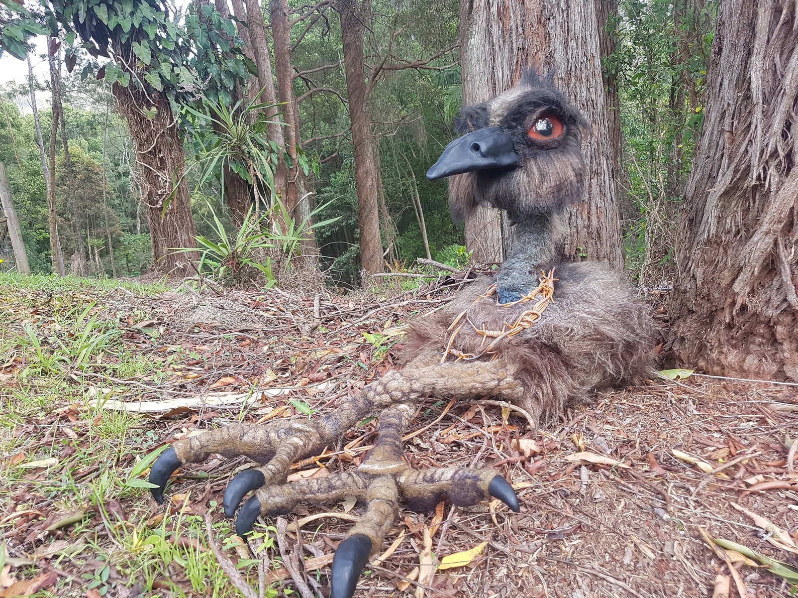 Ned the Cranky Australian Emu. Ooak Handmade Posable Art Doll. Gothic ...