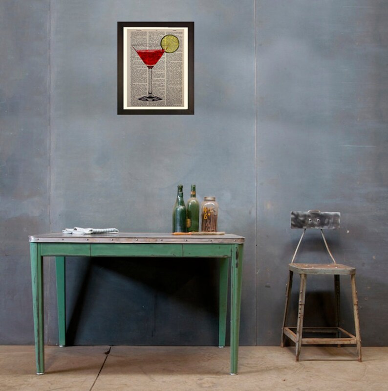 Cosmo Dictionary Art Print Cosmopolitan Drink Vodka Alcohol - Etsy