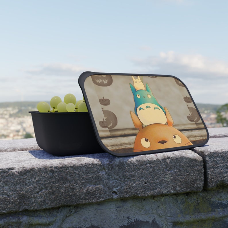Totoro Inspired Bento Box With Band and Utensils - Etsy