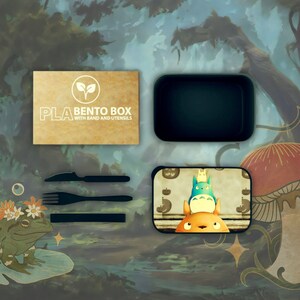 Totoro Inspired Bento Box With Band and Utensils - Etsy