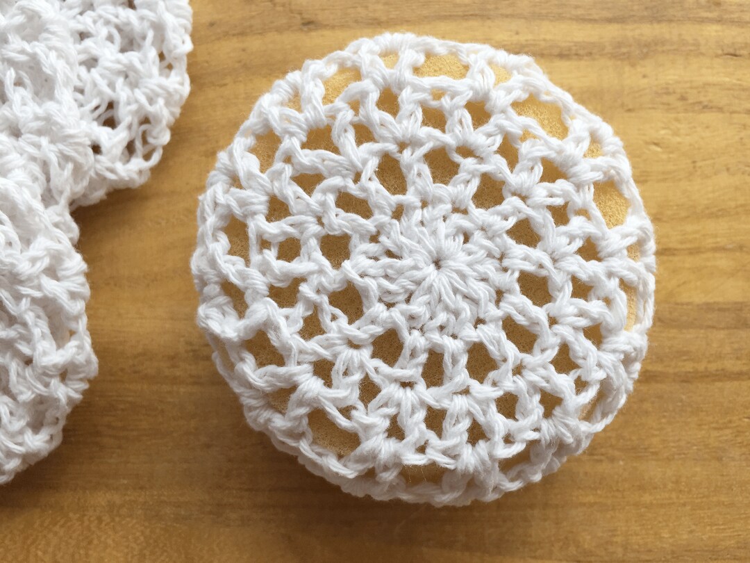 Bun Cover Ballet Bun Cover Crochet Bun Cover White Bun Cover Hair Net ...