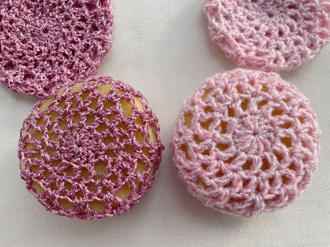 Bun Cover – Ballet Bun Cover - Crochet Bun Cover - Pink Bun Cover ...