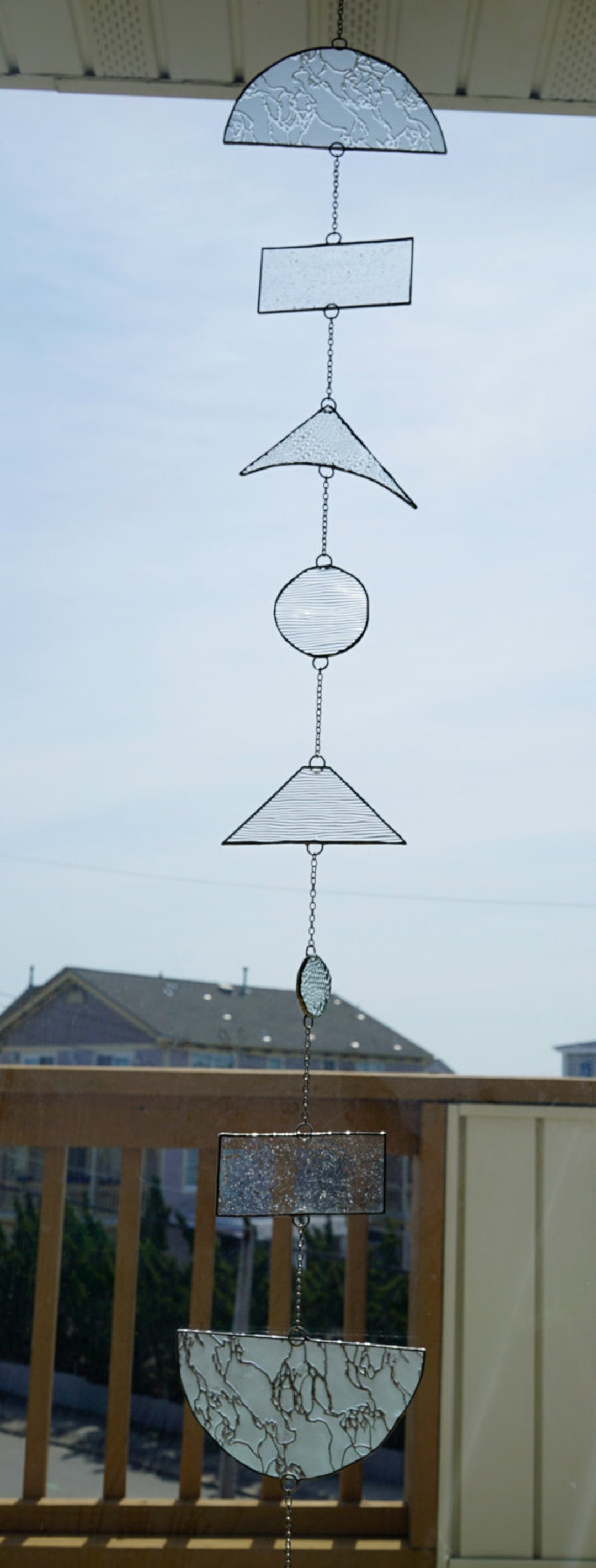 Stained Glass Abstract Shapes Suncatcher - Etsy