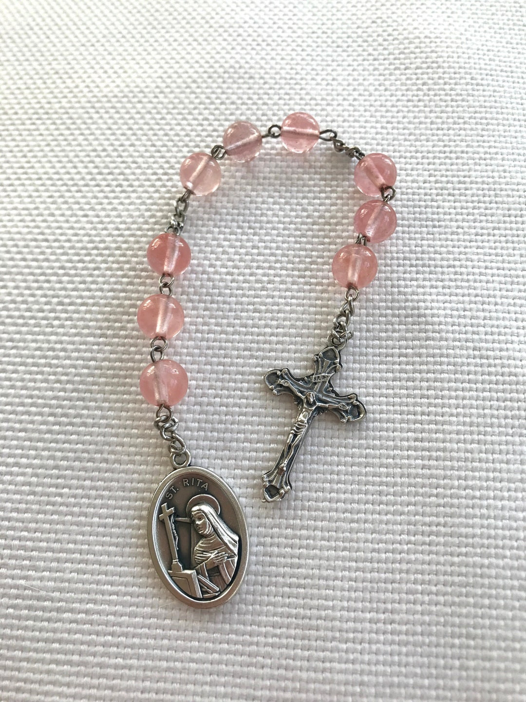 Saint Rita Light Pink it's Possible Chaplet - Etsy