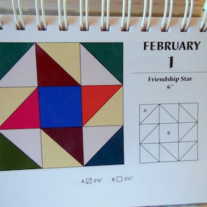 365 Quilt Blocks a Year Perpetual Calendar by Nancy J. - Etsy