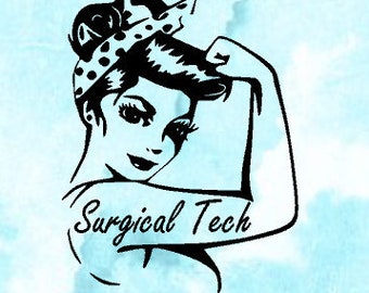 Surgical Tech Decal | Etsy