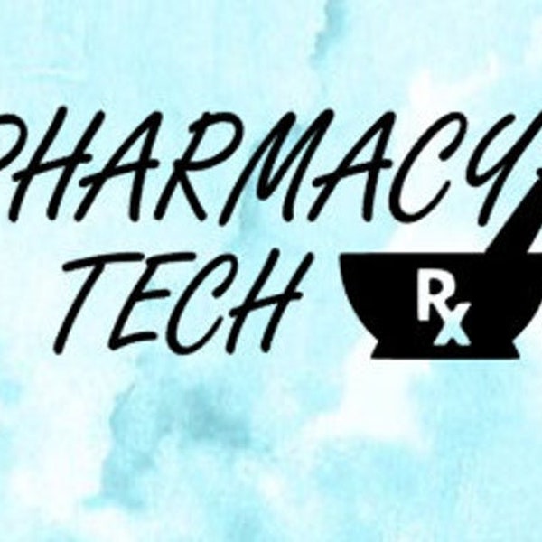 Pharmacy Tech Decal - Etsy