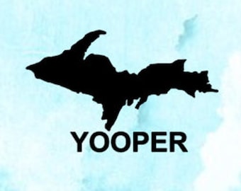 Yooper Car Decal Upper Peninsula of Michigan - Etsy