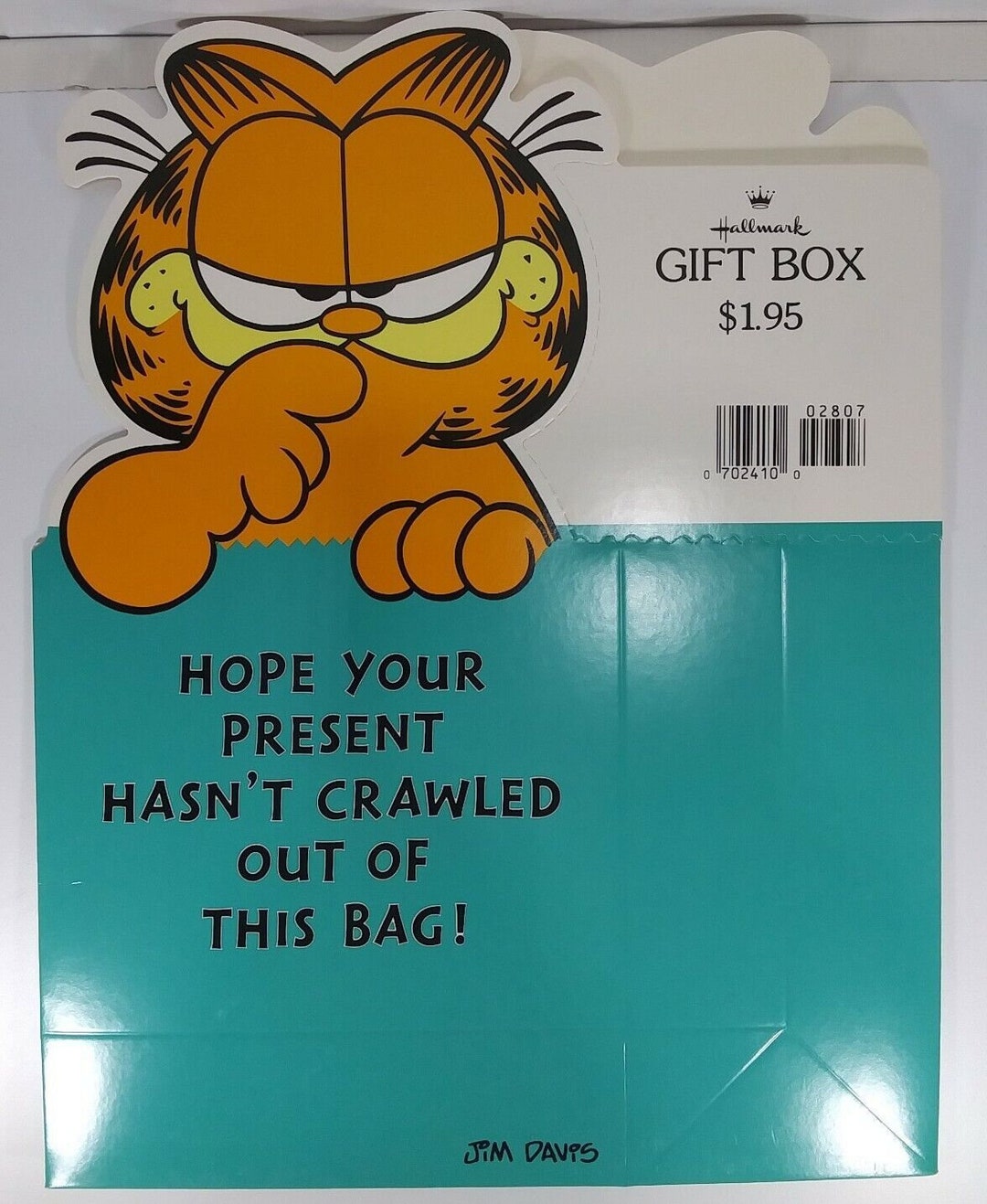 VTG Garfield by Jim Davis Hallmark Gift Box 5.5 X 3" Cat Cartoon Comic ...