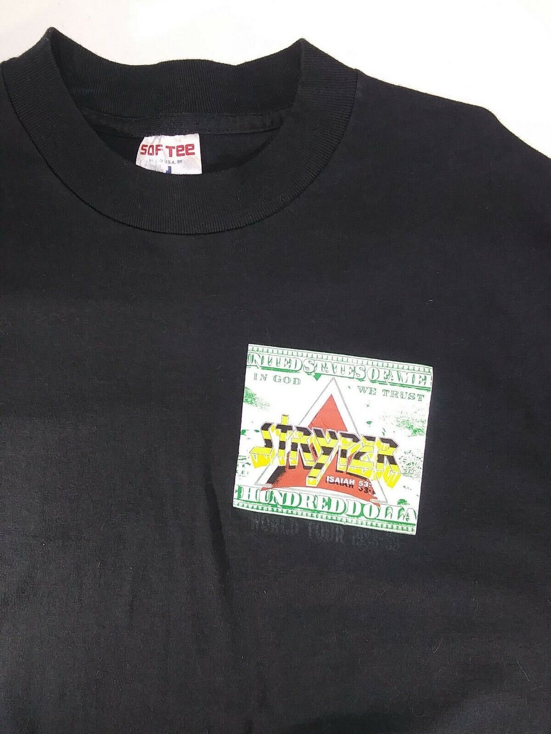 VTG STRYPER in God We Trust World Tour 1988-89 Roadies T-shirt Size ...
