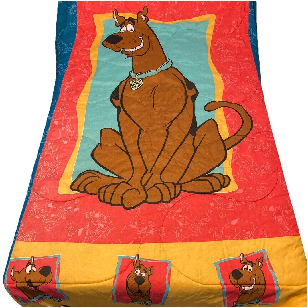 Vintage Scooby Doo Twin/full Size Comforter 1999 Cartoon Hanna Barbera ...