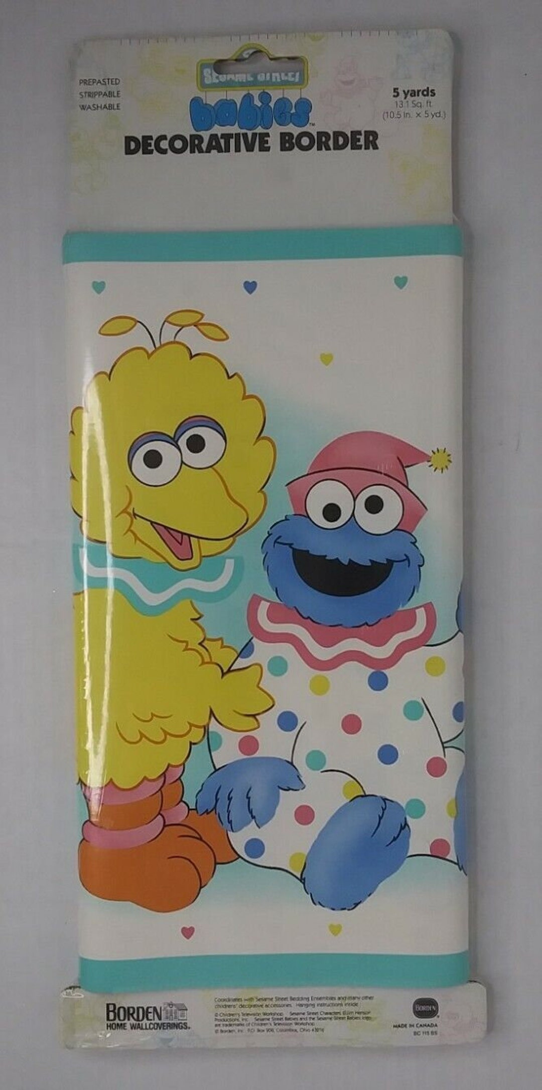 Sesame Street Babies Decorative Wallpaper Border 5 Yards Jim Henson ...