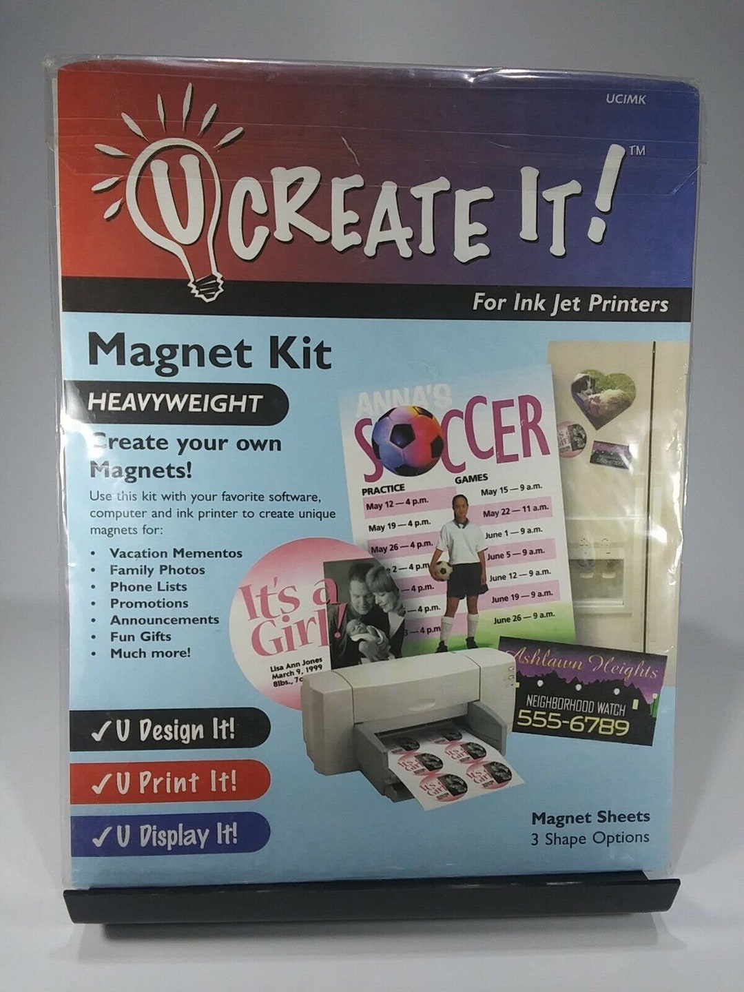 U Create It! Heavyweight Magnet Kit for Ink Jet Printers Create Your ...