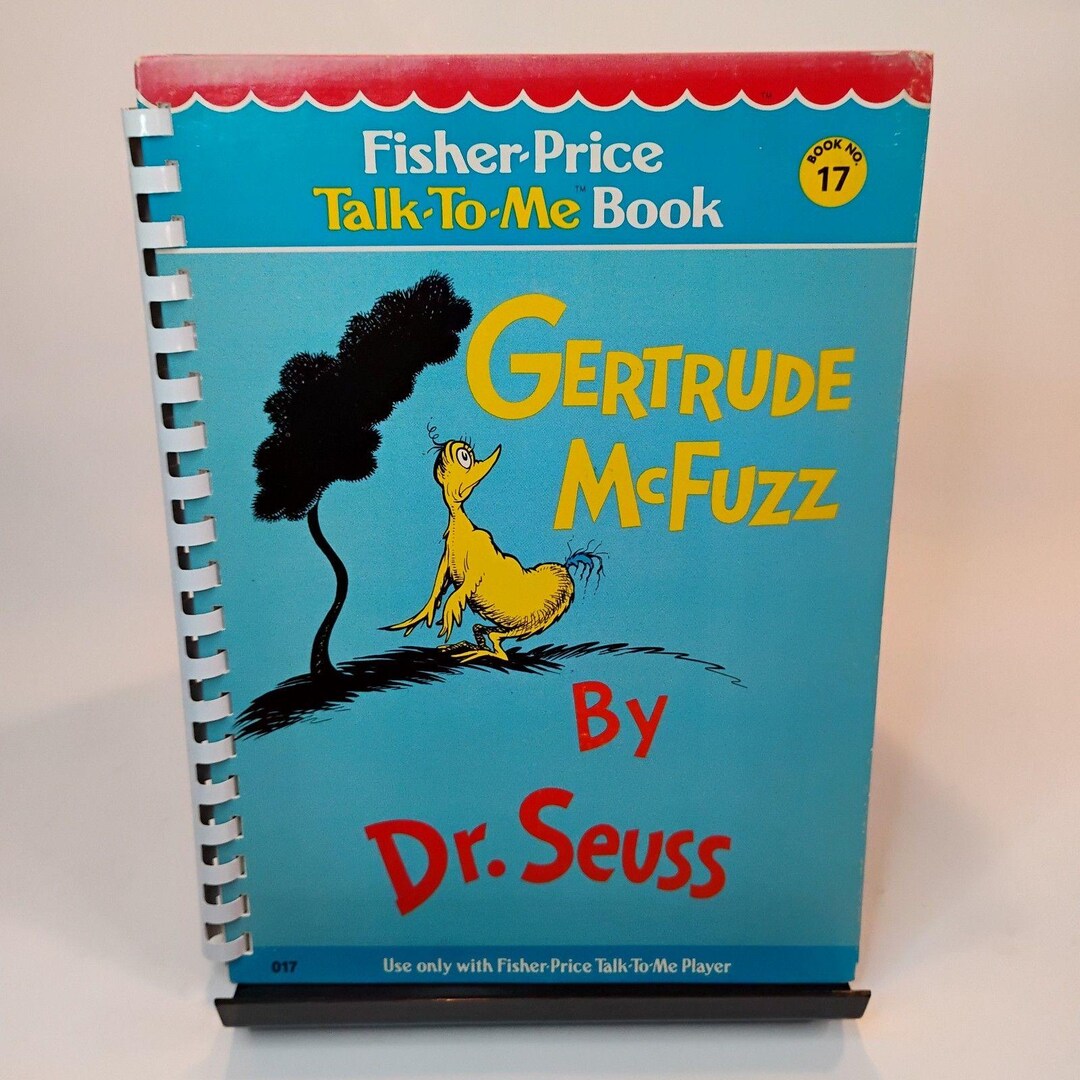 VTG Fisher-price Talk-to-me Book ~ Gertrude Mcfuzz by Dr. Seuss 1977 ...