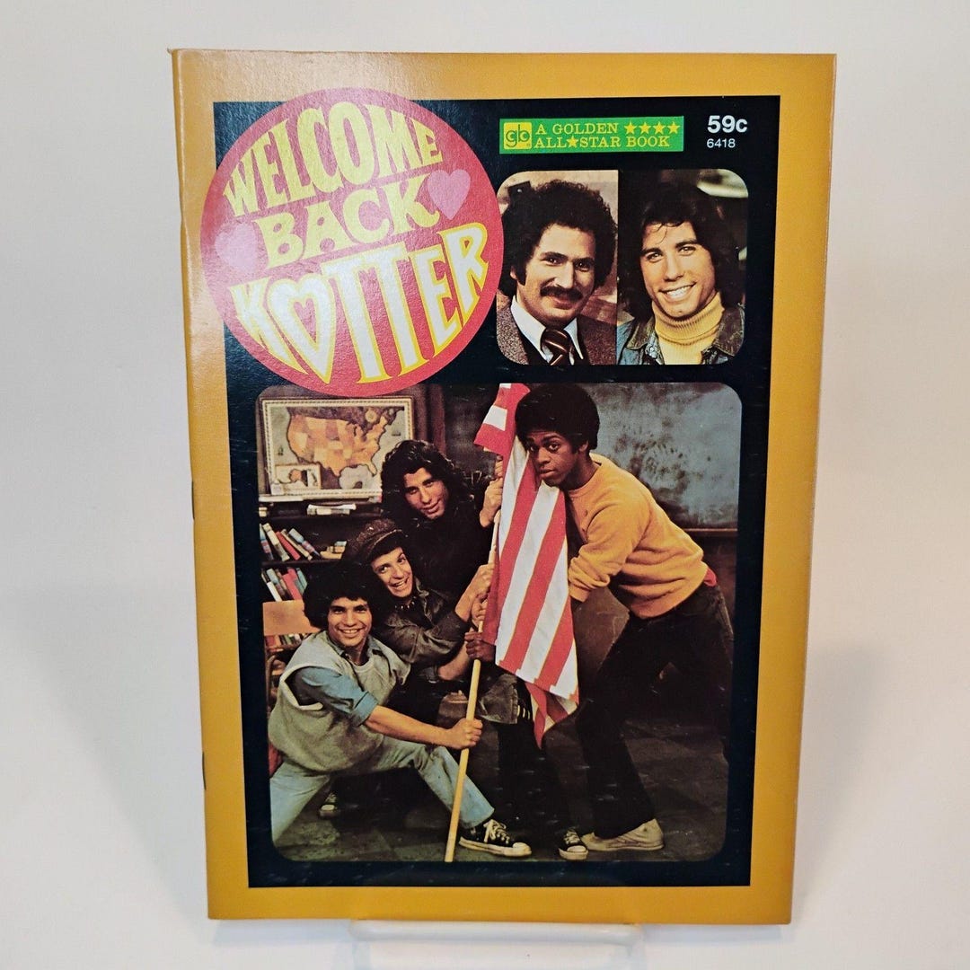 VTG Welcome Back Kotter Golden All Star Book #6418 (red) NOS New Old ...