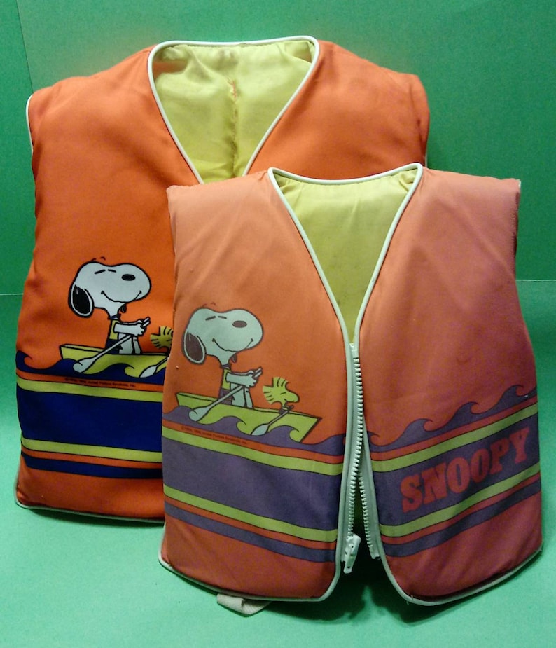 Charles Schultz's Peanuts Snoopy Child's Life Vest/ Preserver Lot. by ...