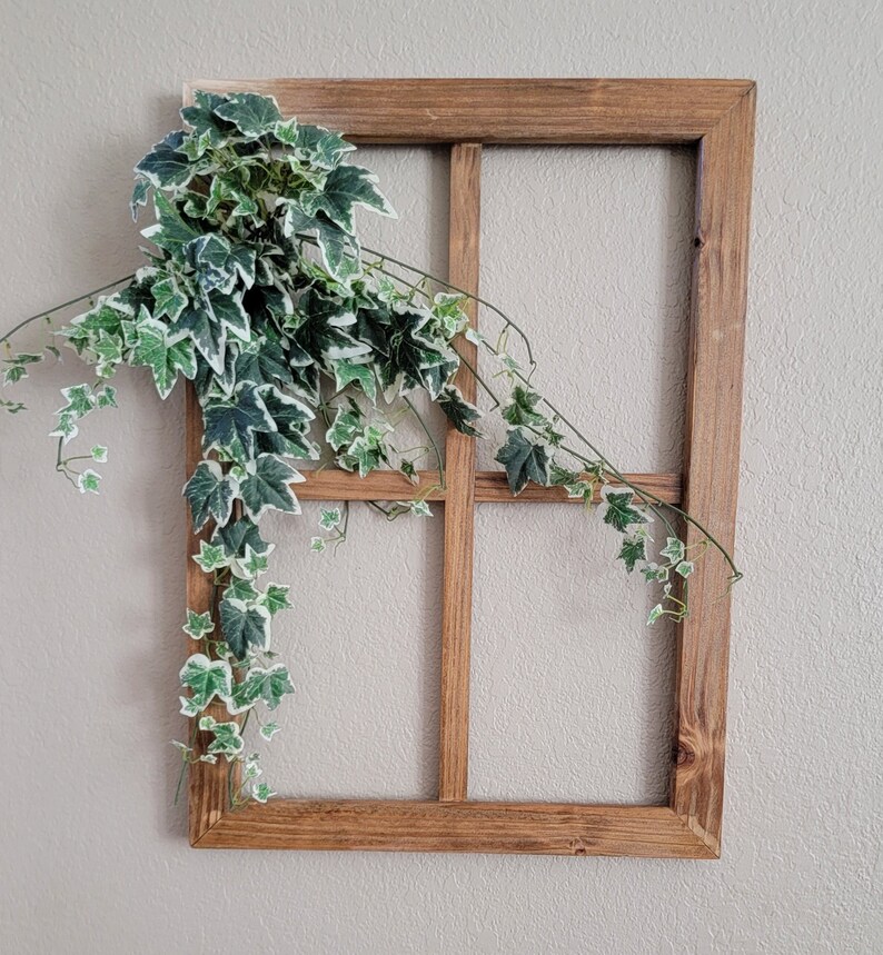 Modern Rustic Window Frame Wall Art Reclaimed Wood - Etsy