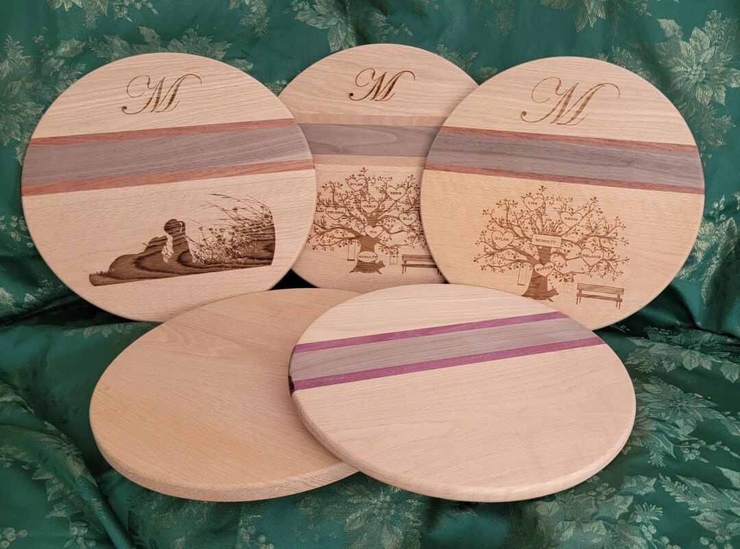 Beautiful Custom Made Lazy Susan - Oak, Walnut, and Exotic Woods - Etsy