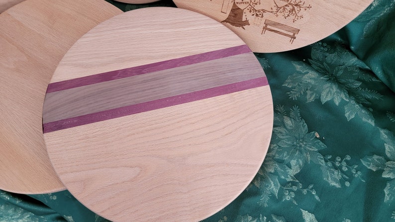 Beautiful Custom Made Lazy Susan - Oak, Walnut, and Exotic Woods - Etsy