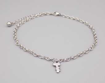 Anklet With Key - Etsy