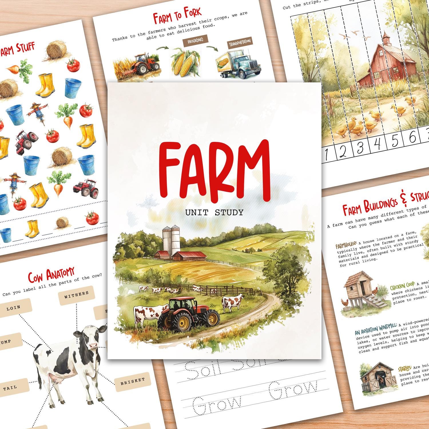 HUGE Bundle FARM Unit Study, Homesteading, Agriculture, Nature ...
