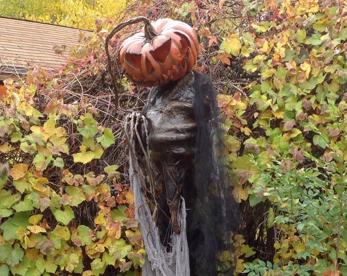 Pumpkin Rot Inspired Prop, Pumpkin Halloween Scarecrow Prop ...