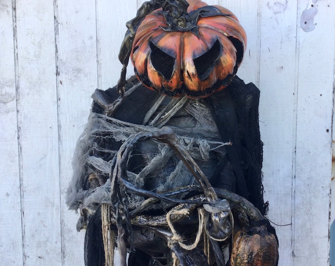 Pumpkin Rot Inspired Prop, Pumpkin Halloween Scarecrow Prop ...