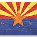 Arizona Vintage Wood Flag, Arizona Weathered Wooden Flag, Arizona ...