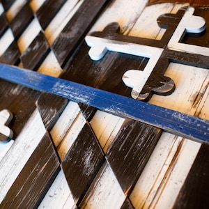 Maryland Thin Blue Line Wood Flag, Thin Blue Line Flag, Maryland ...